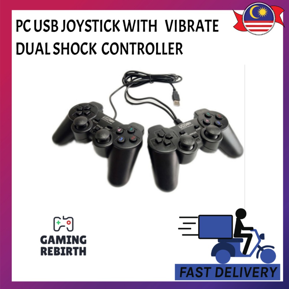 UCOM Double Shock Sigle / Twin USB Controller For Laptop PC/ PC ...
