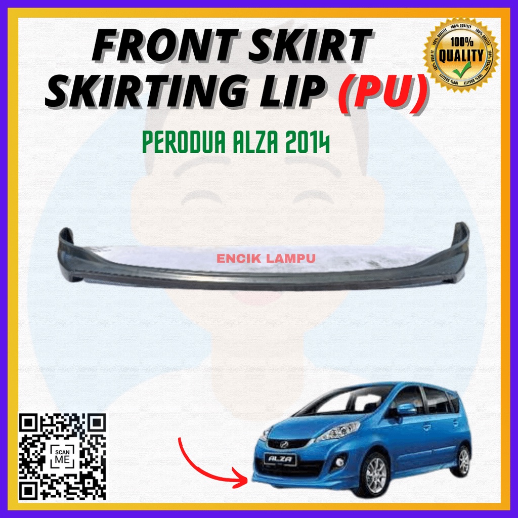 FASTLINK PERODUA ALZA 14 FRONT SKIRT SKIRTING LIP DEPAN BODYKIT BODY ...