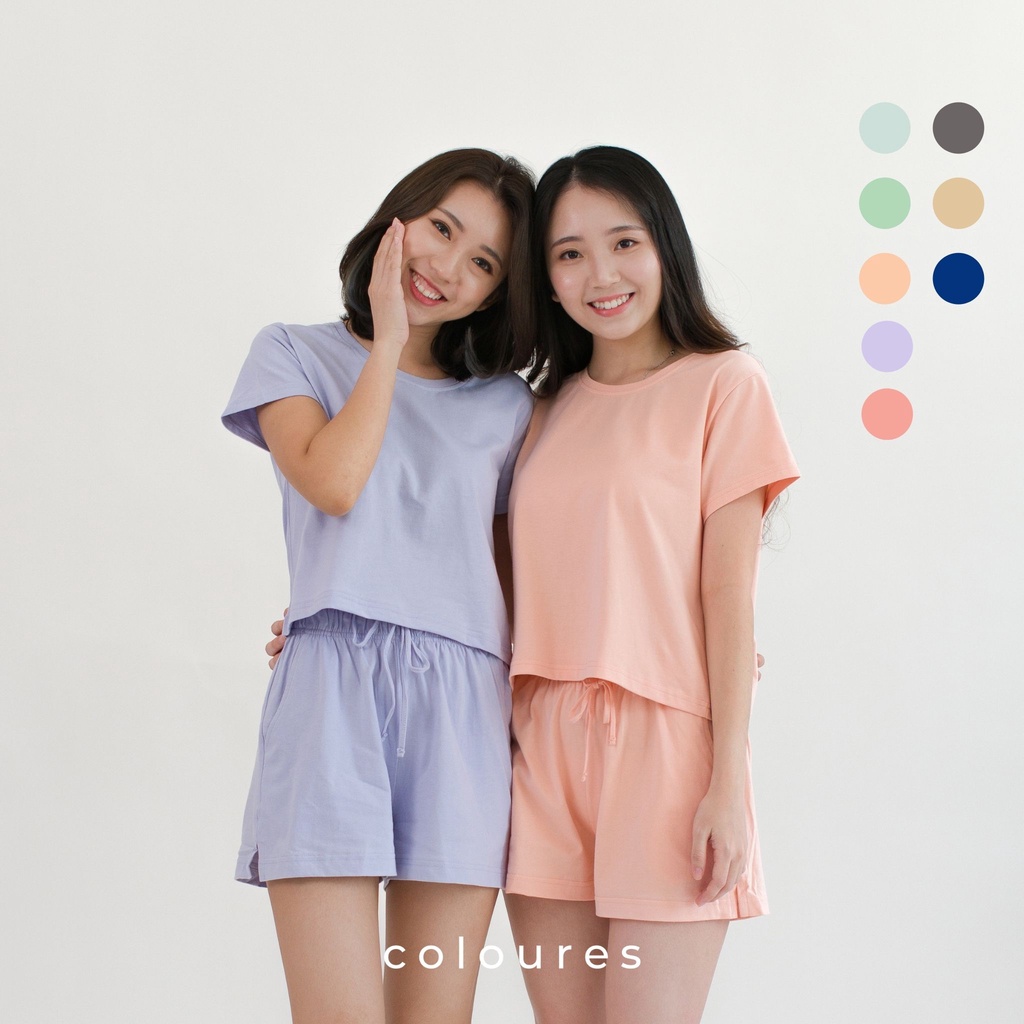 Coloures Comfy Pastel Lounge wear Set - Premium 100% cotton, Official ...