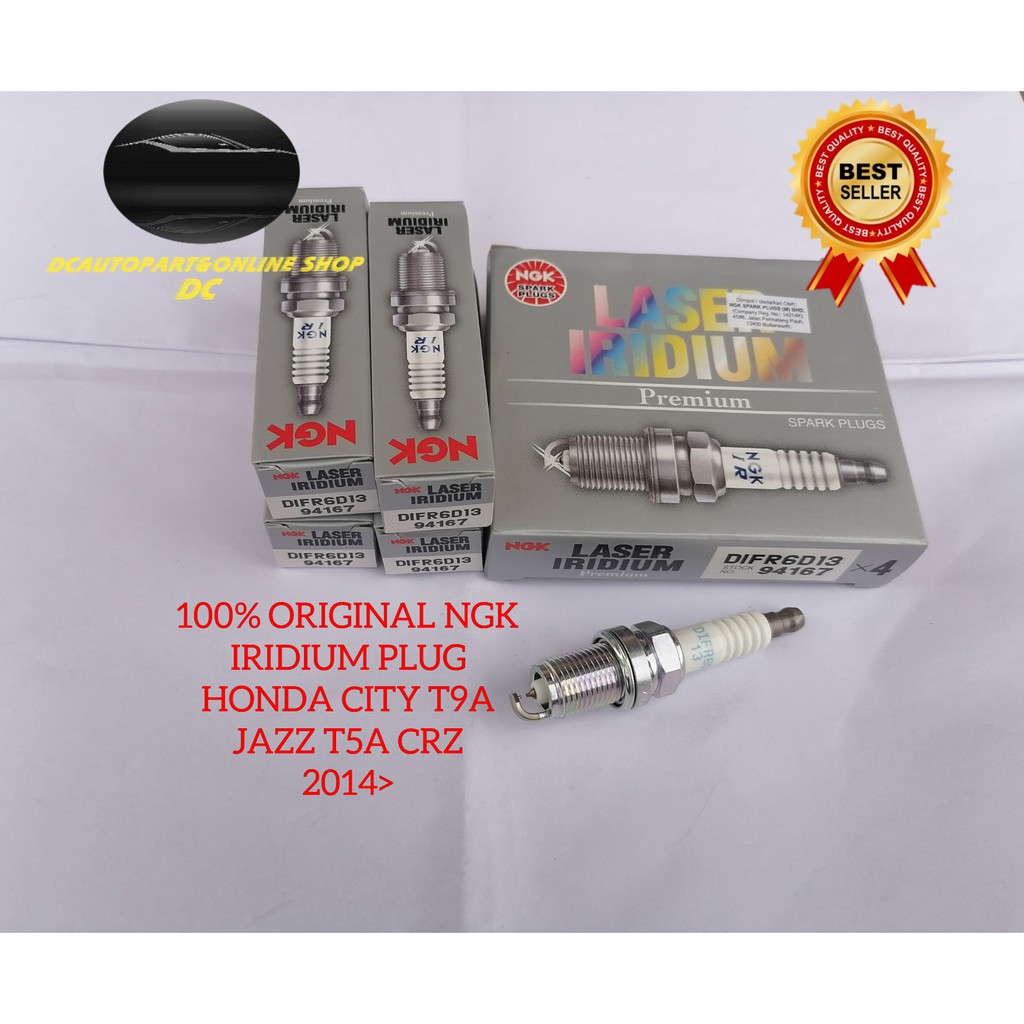 ORIGINAL NGK LASER IRIDIUM SPARK PLUG HONDA CITY T9A, JAZZ T5A, CRZ ...