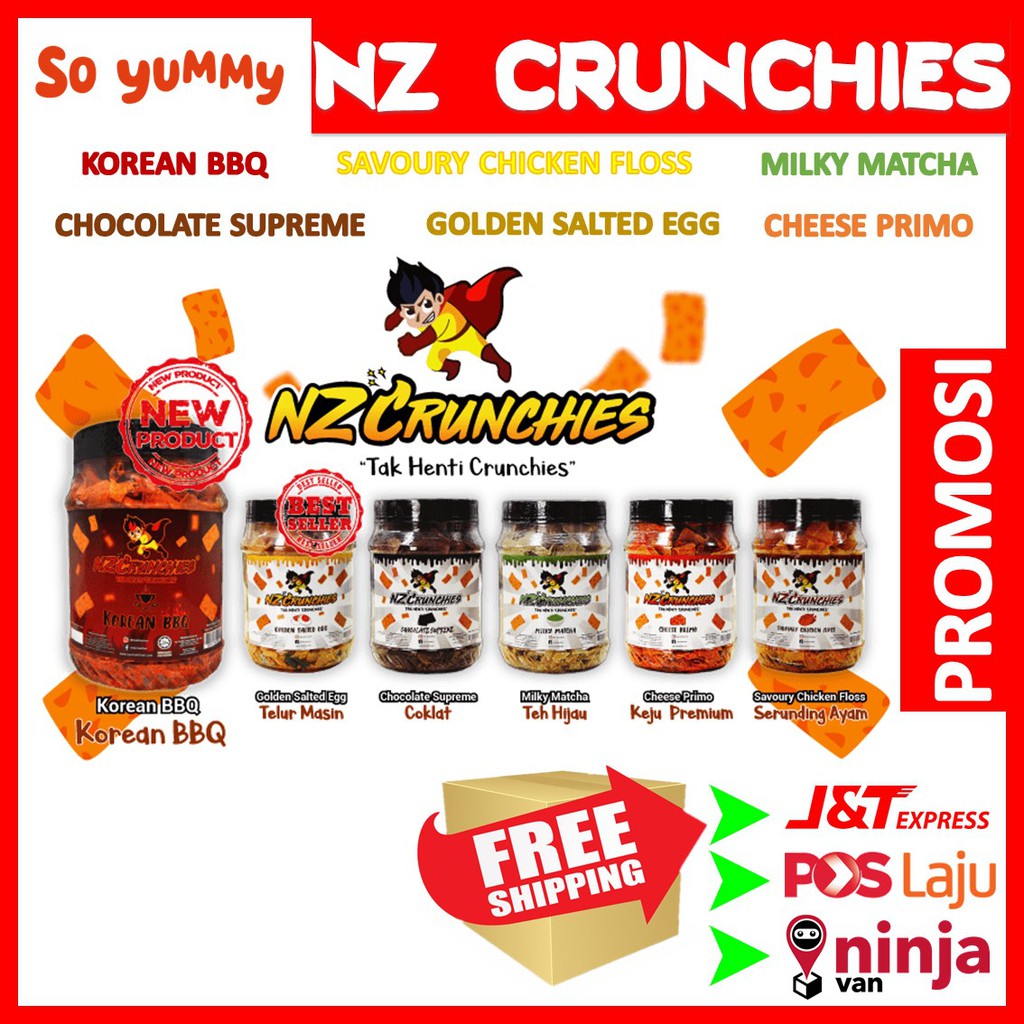 NZ CRUNCHIES (8 FLAVORS) READY STOCK | Shopee Malaysia
