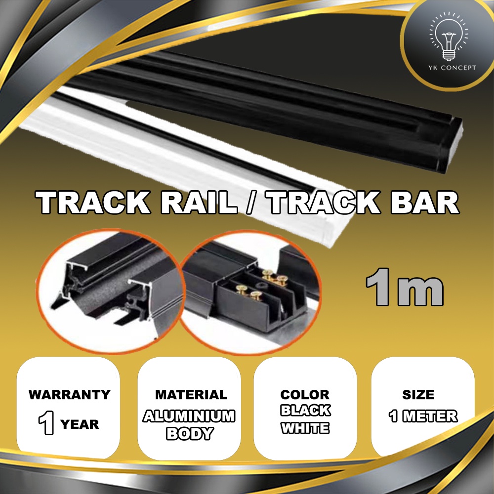 Led Track Light Rail / Track Bar 1 Meter | Shopee Malaysia