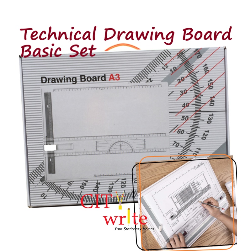 Basic Set for Architectural Engineering Interior Design Drafting Board ...