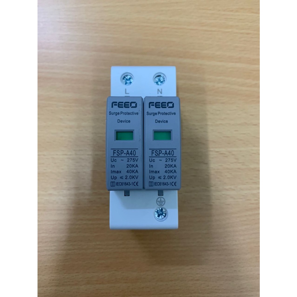 [Ready Stock] 2 Pole Solar PV AC SPD Single Phase 275Vac Brand Feeo ...