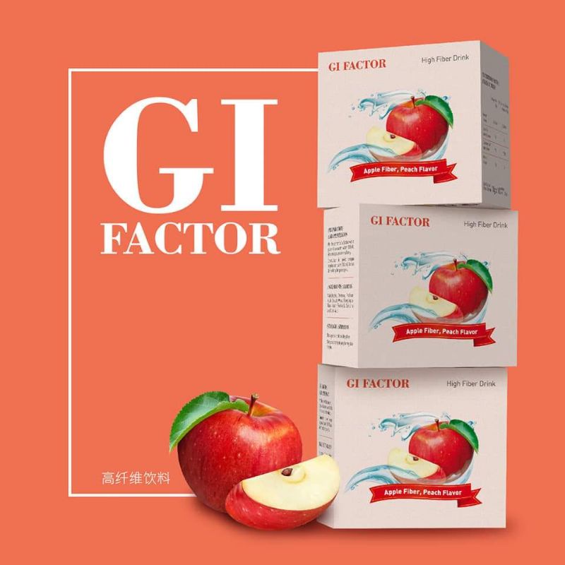 GI Factor Apple Fiber Peach Flavor High Fiber Drink Nutrition | Shopee ...