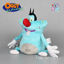 Oggy and The Cockroaches Soft Stuffed Fat Cat Oggy Plush Dolls Toys for ...