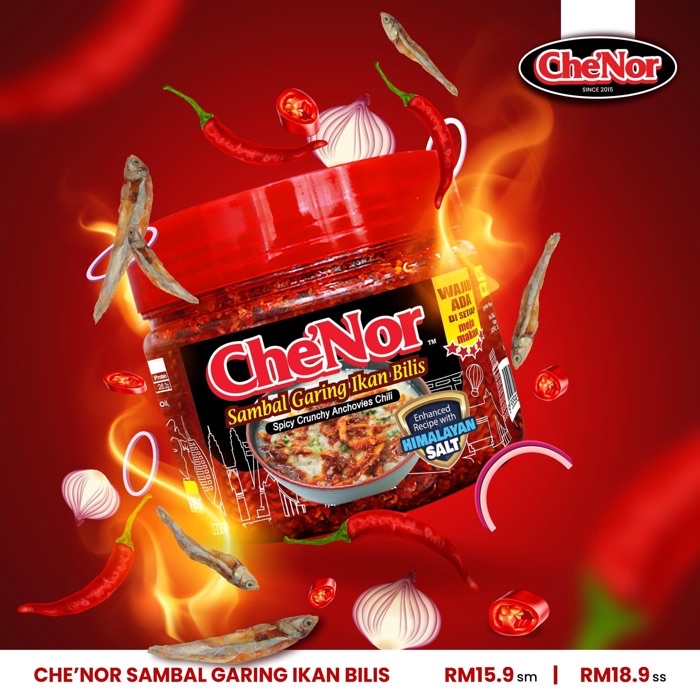 CheNor Che'Nor Sambal Udang 250g , Sambal Garing ikan bills & Super ...