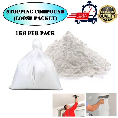 1KG PACK STOPPING COMPOUND / SIMEN PLASTER CEILING / DIY PROJECT HOME ...