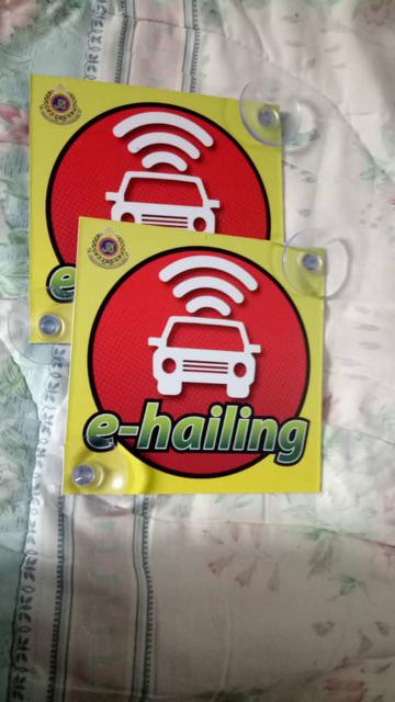 E-Hailing Sticker 2 PCS [ Removable] with rubber suction | Shopee Malaysia