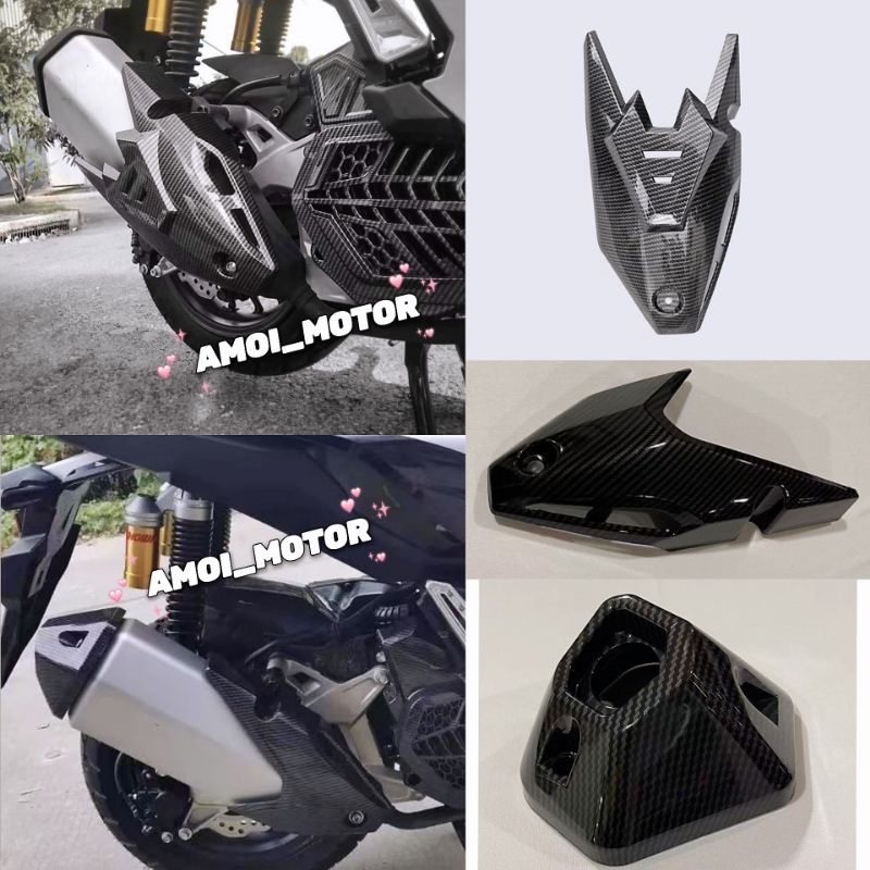 HONDA ADV 150 MUFFLER COVER ADV150 SIDE COVER HONDA ADV 150 EXHAUST COVER REAR END CAP ADV 150 ...