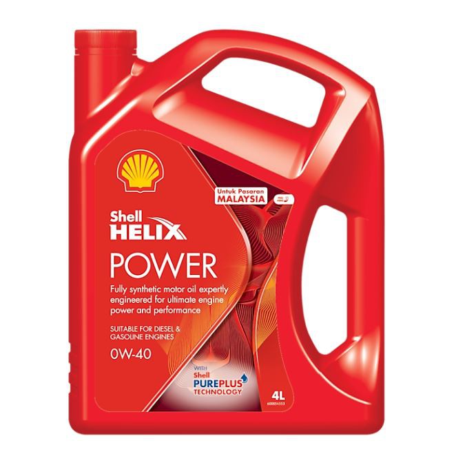 [Pasaran Malaysia] Shell Helix Power 0w40 4L Fully Synthetic Engine Oil ...
