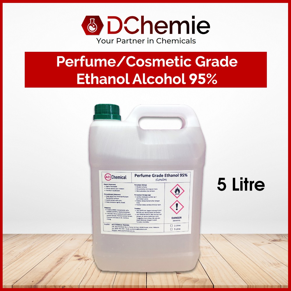Perfume Grade Ethanol Alcohol 95% [5000ML] Perfume Making / Solvent ...
