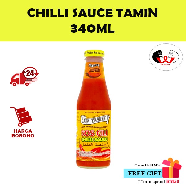 TAMIN Sos Cili (340ML)/Sos Cili Cap Tamin (340ML)/Cap Tamin Chilli ...
