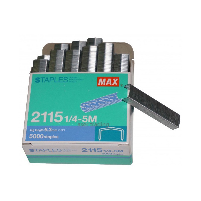 MAX 2115 1/4-5M STAPLES (5000s) | Shopee Malaysia