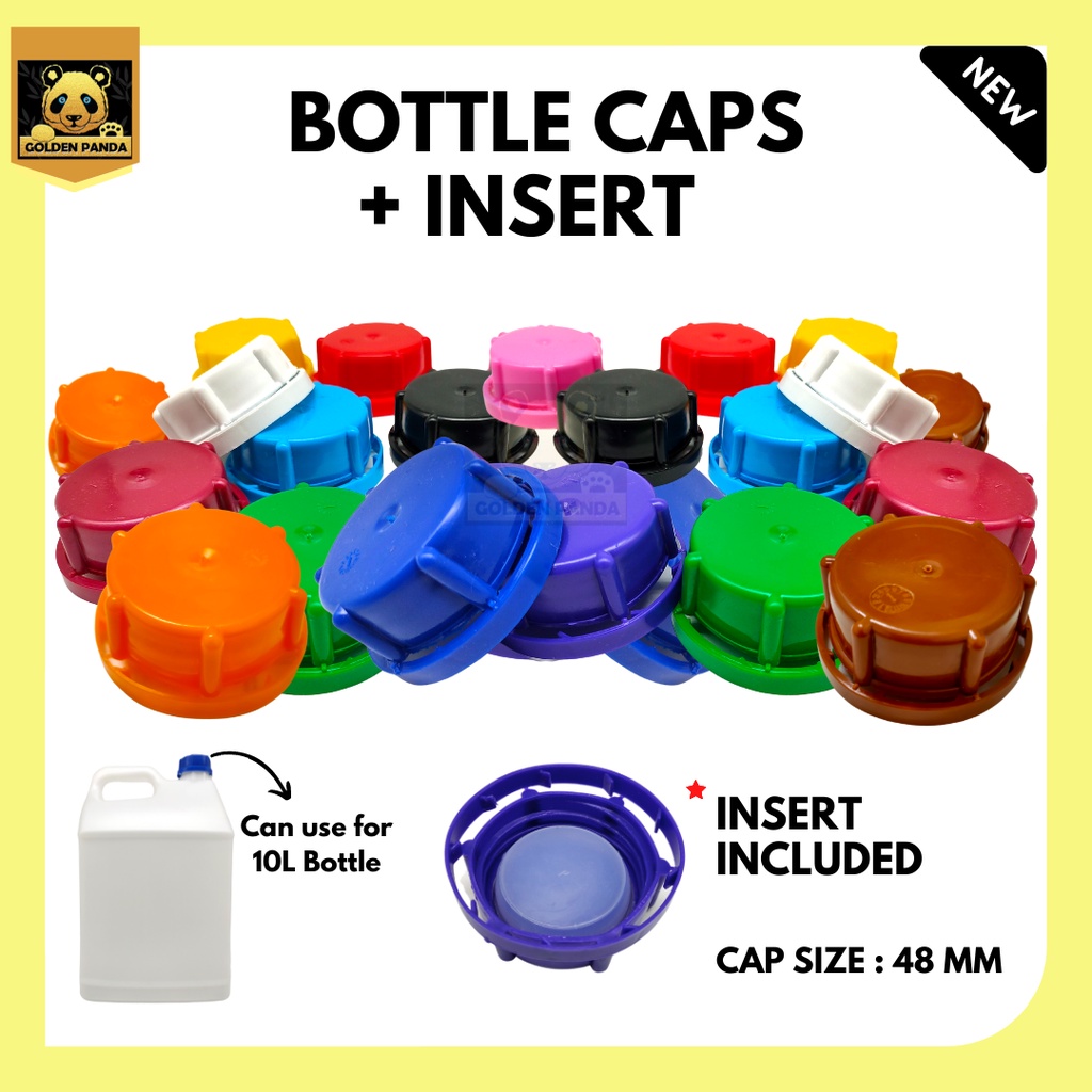 [CAP ONLY] Bottle Cap With Insert/Penutup Botol 10 Liter/48MM Bottle ...