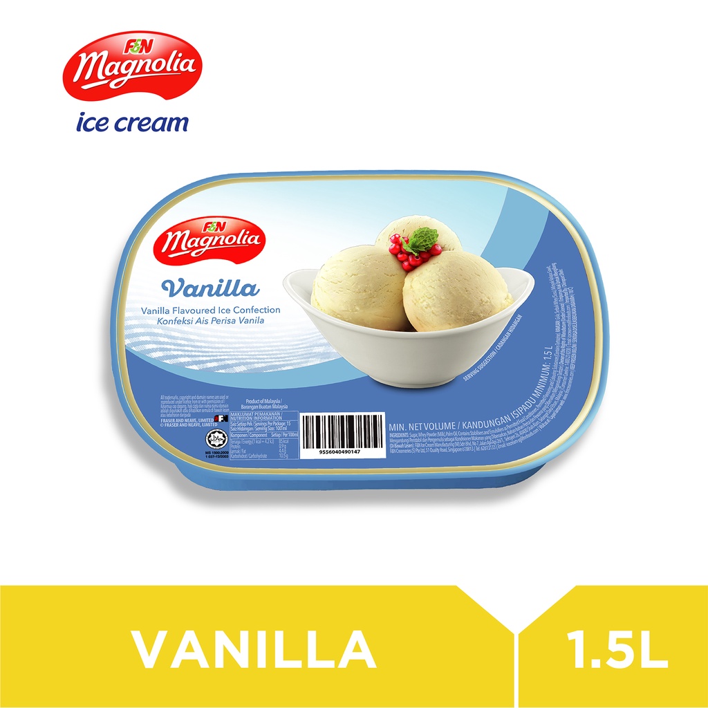 Magnolia Vanilla 1.5L, 2 tubs | Shopee Malaysia