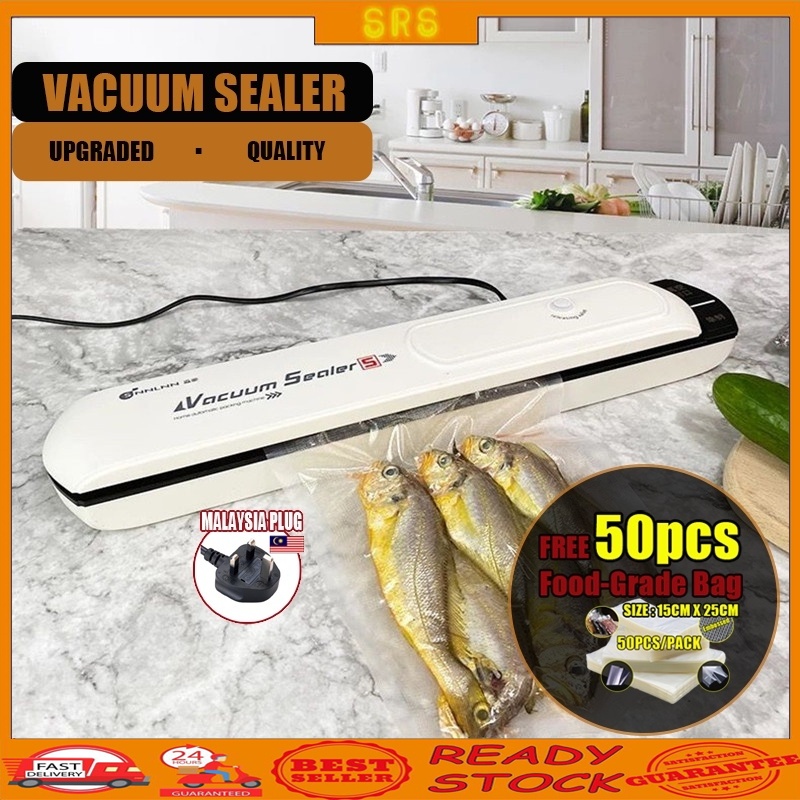 🔥Free 50pcs Bag🔥UPGRADED Vacuum Sealer Mesin Pengedap Vakum Commercial ...
