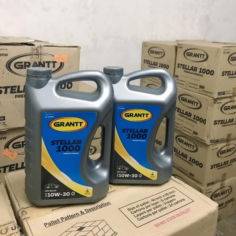 MINYAK PELINCIR UMW GRANTT STELLAR 1000 SAE 10W-30 3L Engine Oil ...