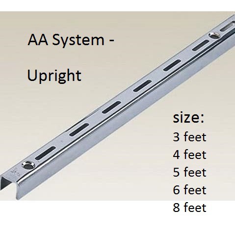 [READY STOCK] AA system Upright 10 pcs CHROME 3 ft / 4 ft / 5ft / 6 ft ...