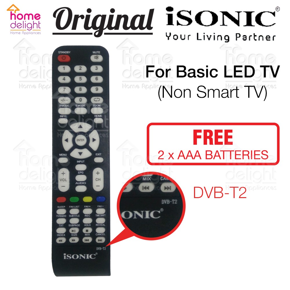 Isonic LED TV Remote DVB-T2 (Original) | Shopee Malaysia