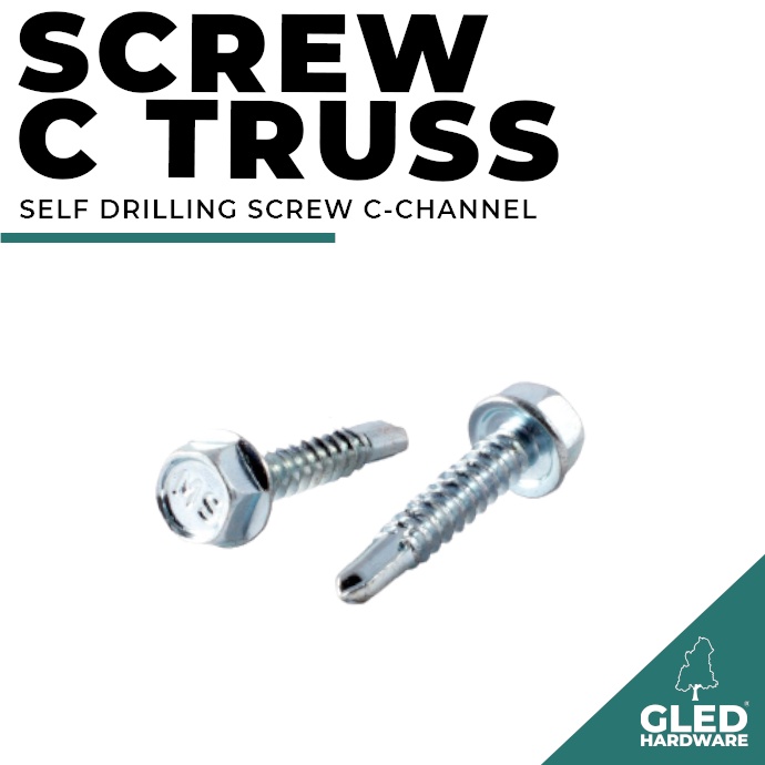 SCREW C TRUSS FOR ROOFING | STEEL SCREW | SKRU ATAP | SKRU BESI BIRU ...