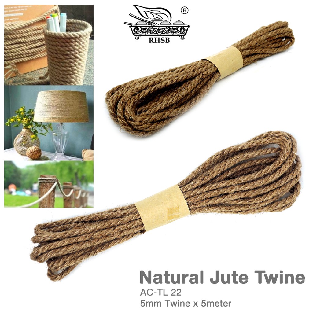 Natural Jute Twine/Tali Guni/Jut Hemp Rope/Tali Hantaran/Tali Hiasan ...