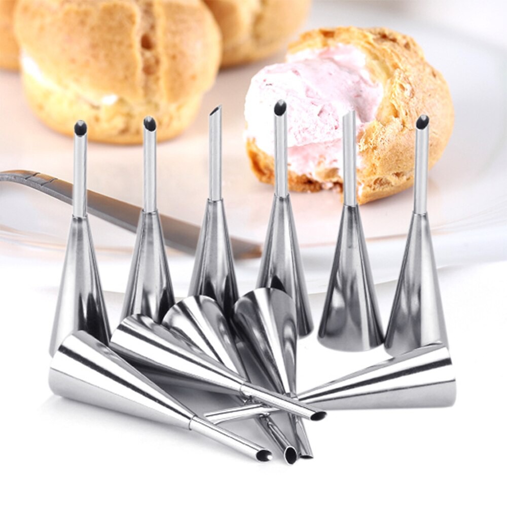 Cream Puff Nozzle Stainless Steel Royal Icing Piping Nozzle Tip Cupcake ...
