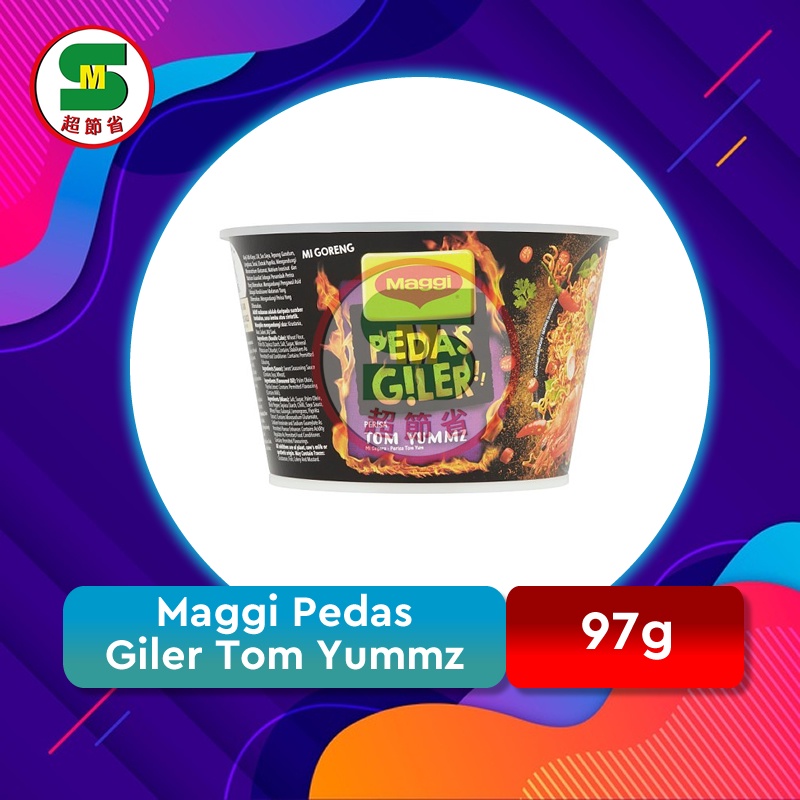 Maggi Pedas Giler Tom Yummz 97g | Shopee Malaysia