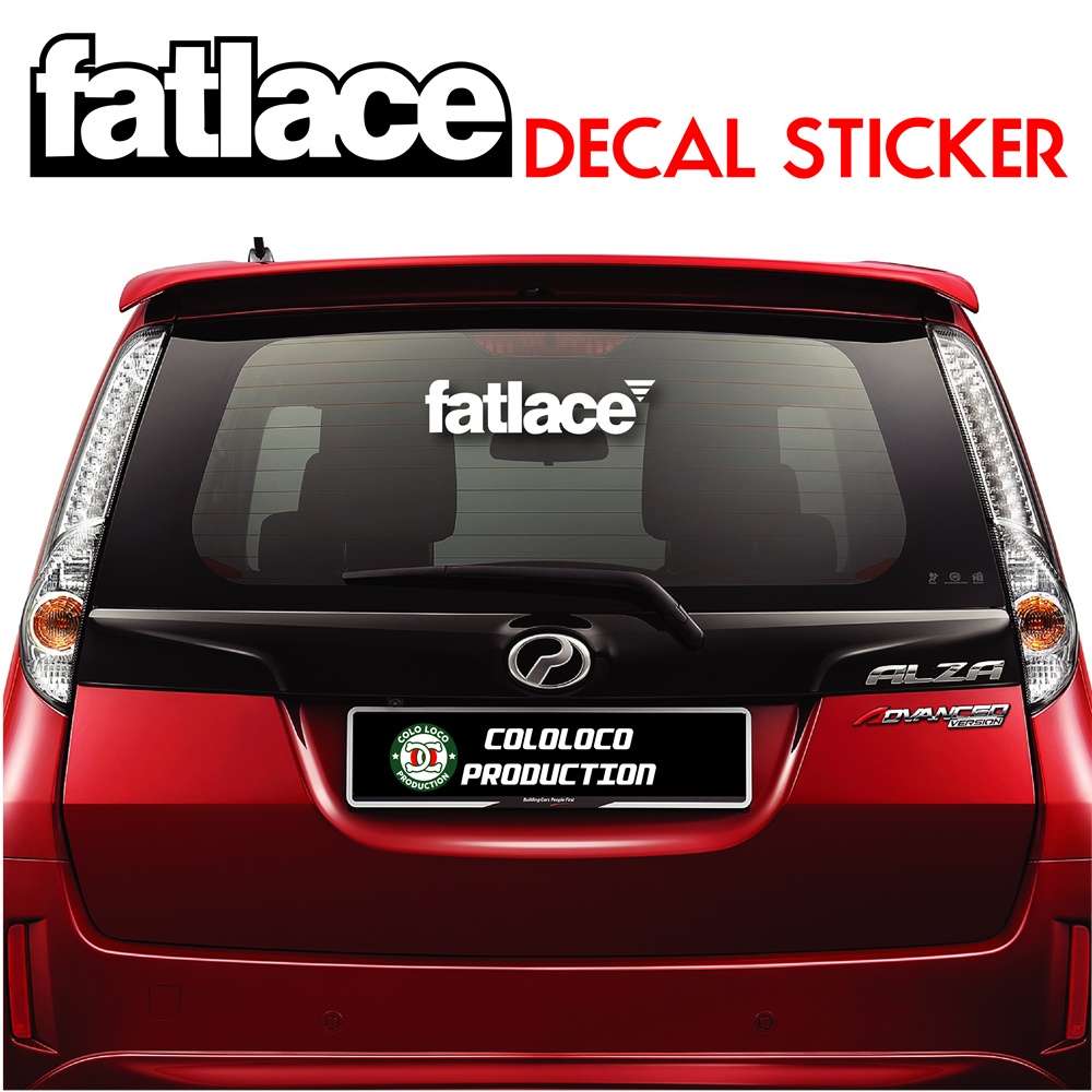 FATLACE DECAL STICKER ( TAMPAL LUAR ) | Shopee Malaysia