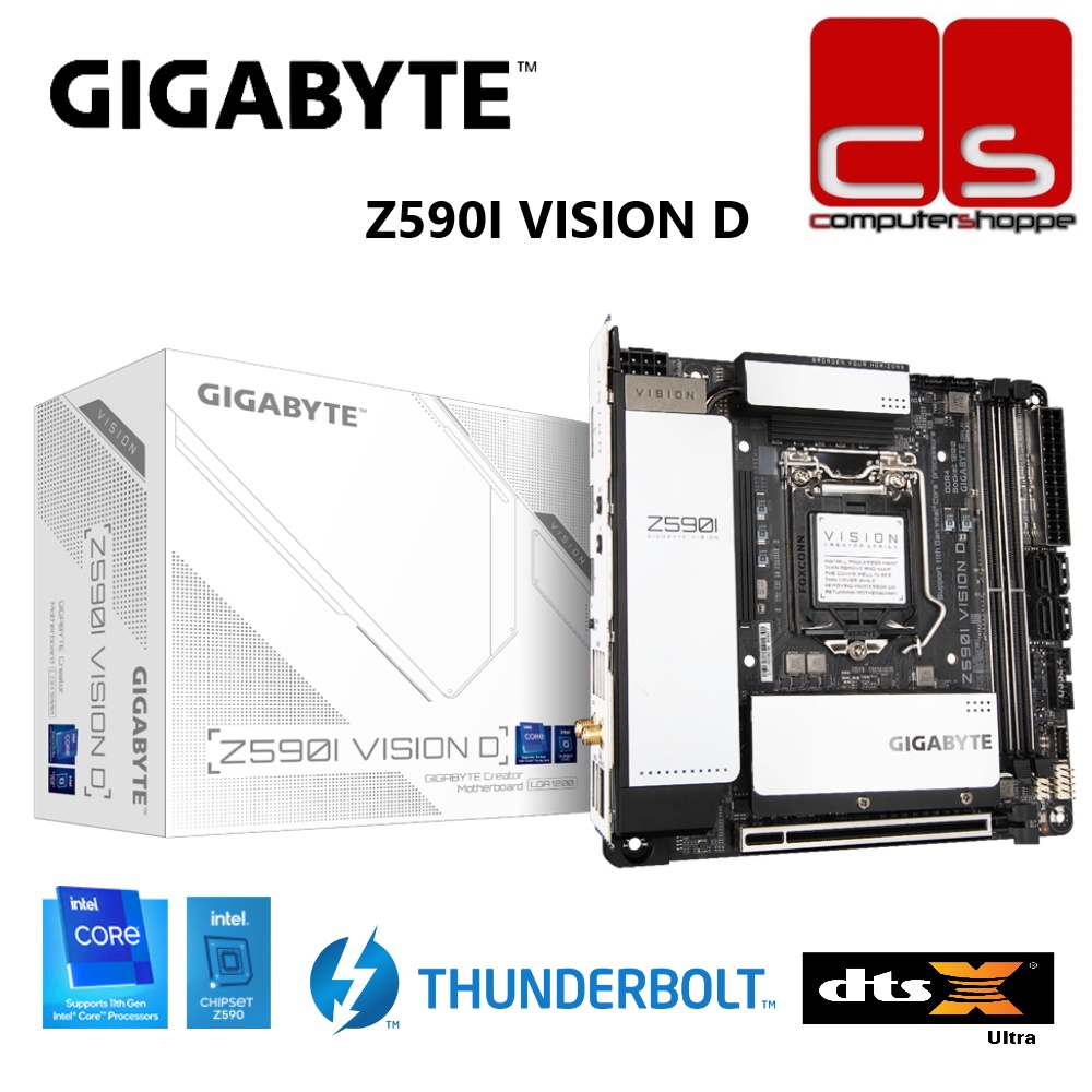 Gigabyte Z590I VISION D LGA1200 Mini-ITX Motherboard | Shopee Malaysia