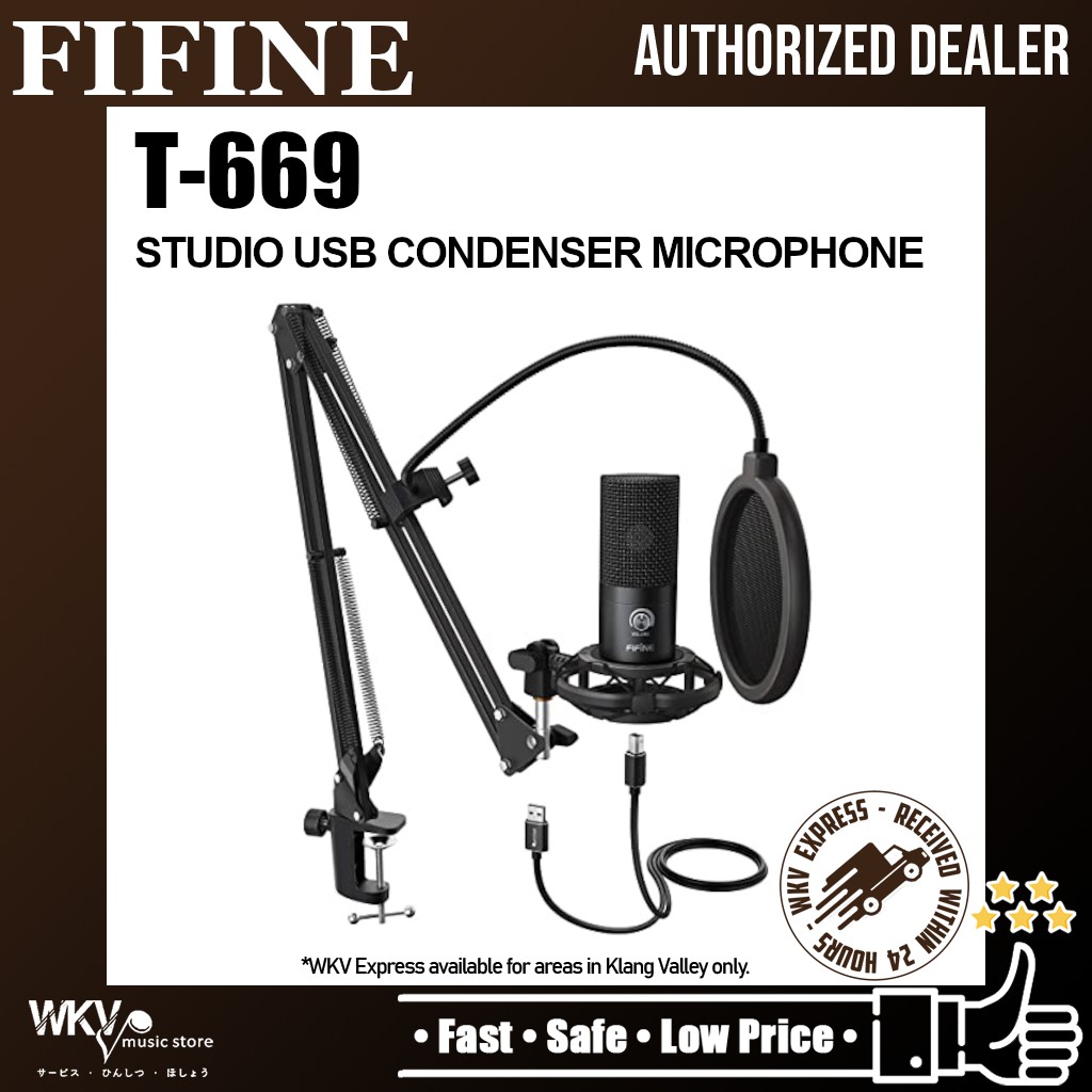 FIFINE T669 Studio Condenser USB Microphone, Computer PC Microphone Kit ...