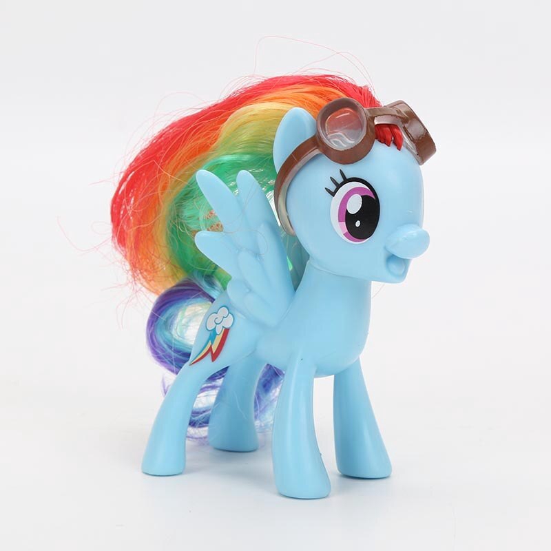 My Little Pony Toys Rainbow Dash Applejack Fluttershy Cheerilee PVC ...