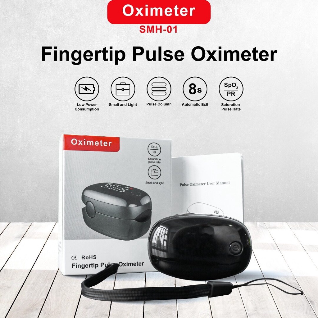 SMH01 Medical Fingertip Pulse Oximeter Monitor Home family Pulse Oxymeter Pulsi finger pulse ...