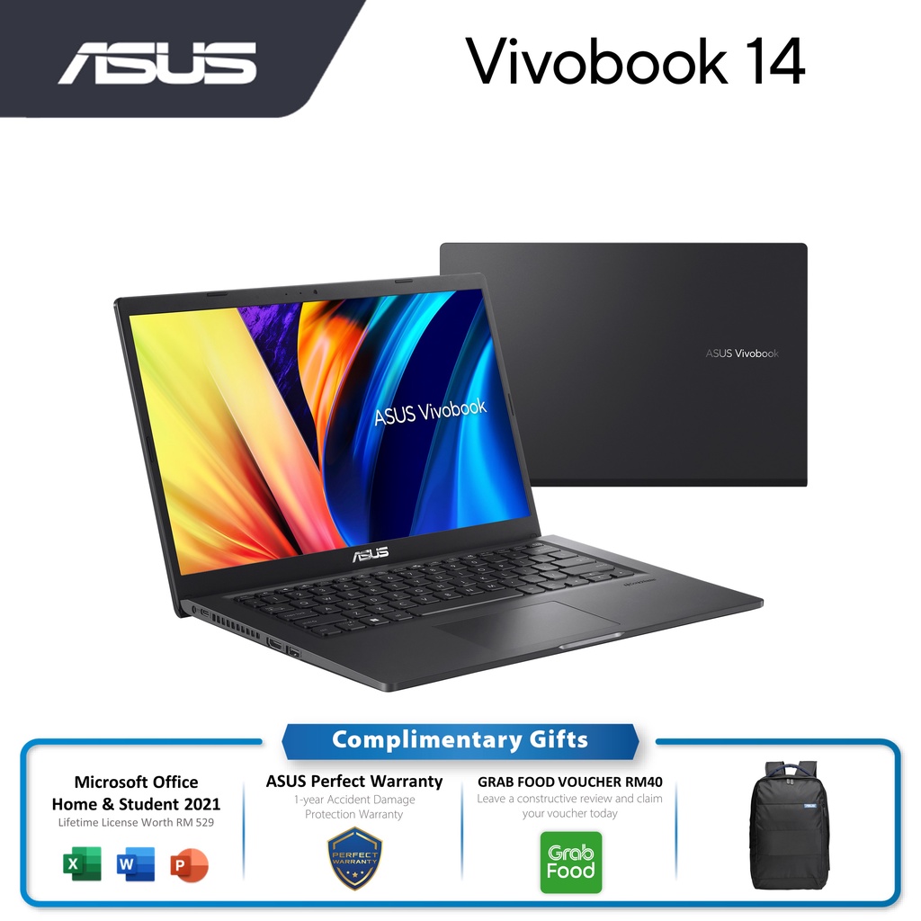 ASUS VIVBOOK 14 A1400E-AEK1477WS i3-1115G4/ 4GB RAM/ 512GB M.2/ UHD ...