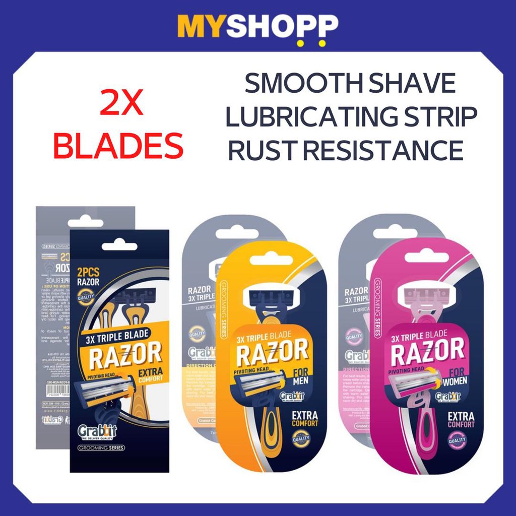 [ Ready Stock ] Grabbit Blade Razor Disposable Razor Men & Women Shaver ...