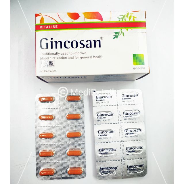 Gincosan 10's (GINSENG & GINKGO BILOBA) (EXP: 2019 AUG) | Shopee Malaysia