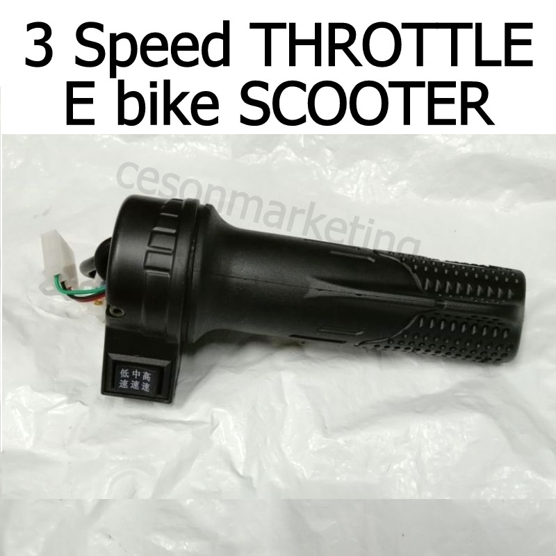 24/36/48V 3 Speed control THROTTLE ELECTRIC e bike SCOOTER PADEL HANDLE ...