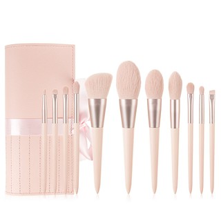 11pcs Pink Brush Set High Quality With Makeup Pouch Bag Berus ...