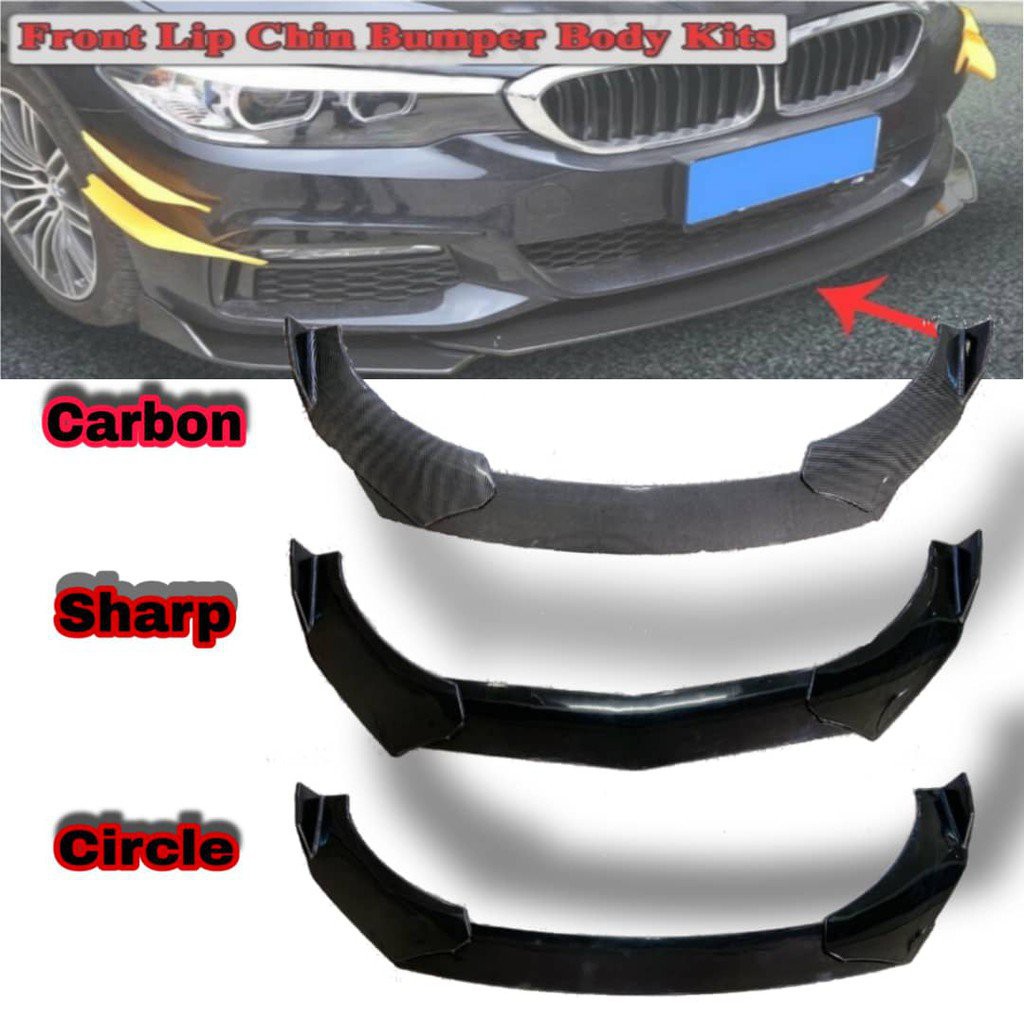 Front lip chin bumper body kits fit & uni full set bodykit diffuser car ...