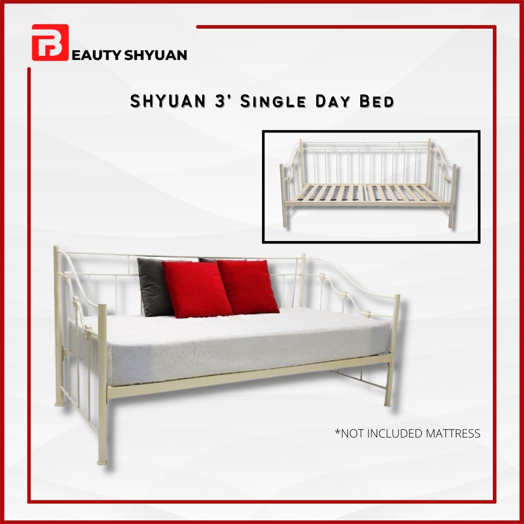 SHYUAN Single Day Bed Frame Single Daybed Single Size Bed Divan Single ...