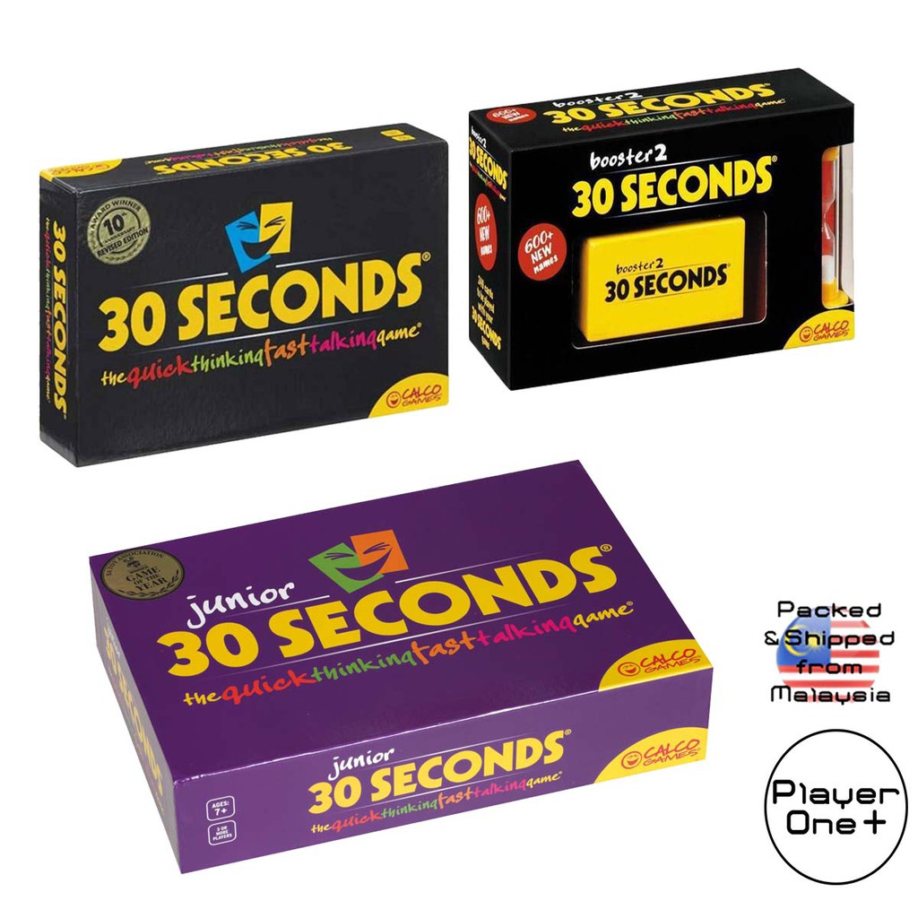 30 Seconds Junior Booster 2 Fun Family Party Quick Thinking Fast ...