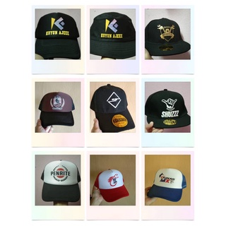 CETAK TOPI DESIGN ANDA SENDIRI / CAPS / NAMA DAN LOGO BERGAMBAR ...
