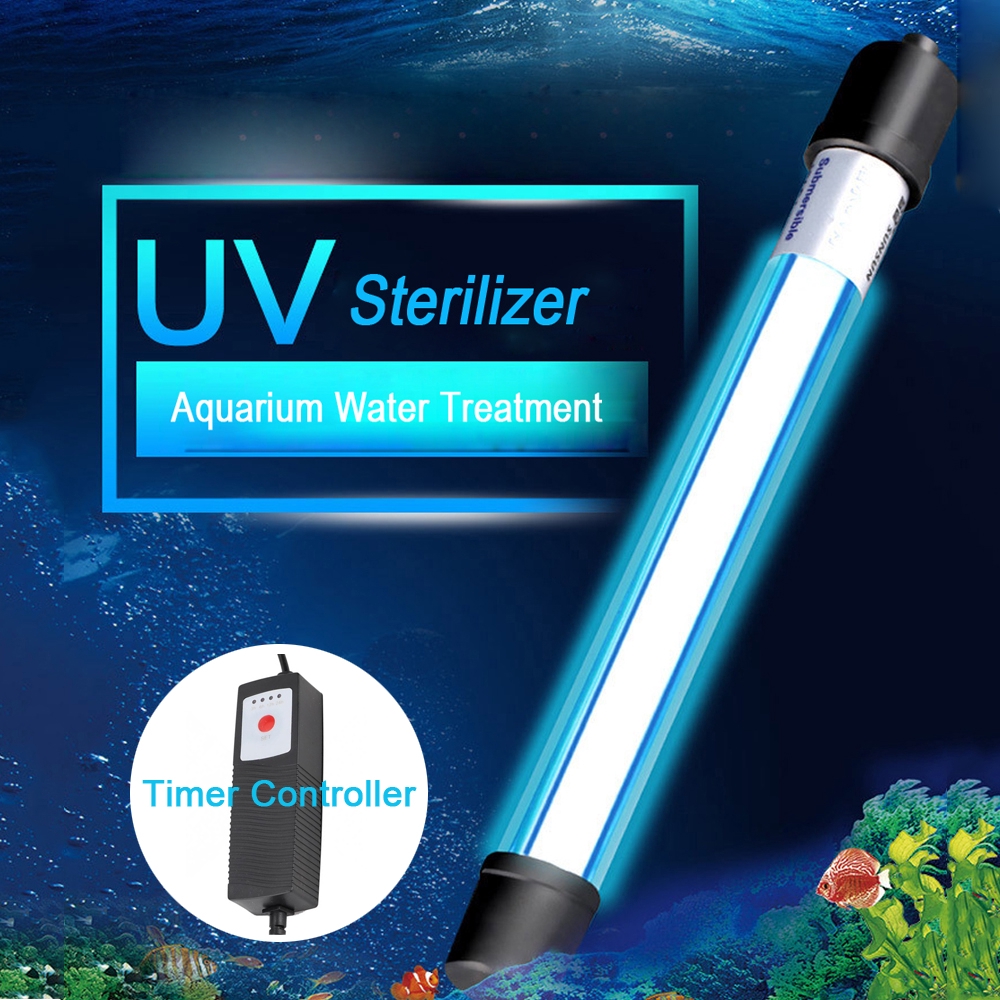 Aquarium UVC Lamp Light Sterilizer Fish Tank UV Light Bactericide ...