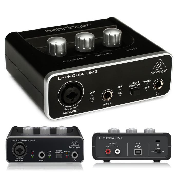 Behringer Um2 Usb Audio Interface U-phoria Recording Tool Umc 2 | BeeCost