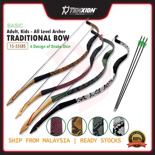 TenXion Archery Traditional Bow Busur Tradisional Basic Anak Panah ...