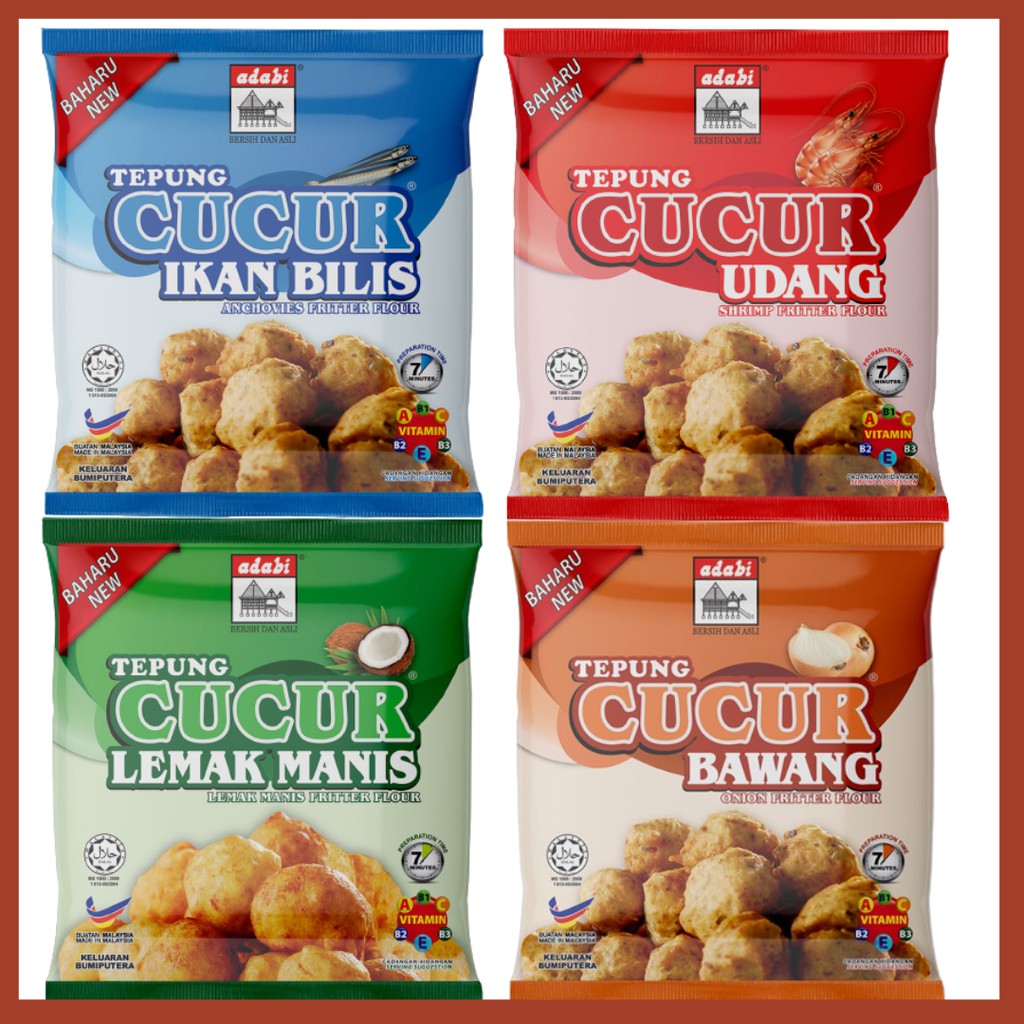 Adabi Tepung Cucur ( Udang , Lemak Manis, Ikan Bilis, Bawang ) 200g ...