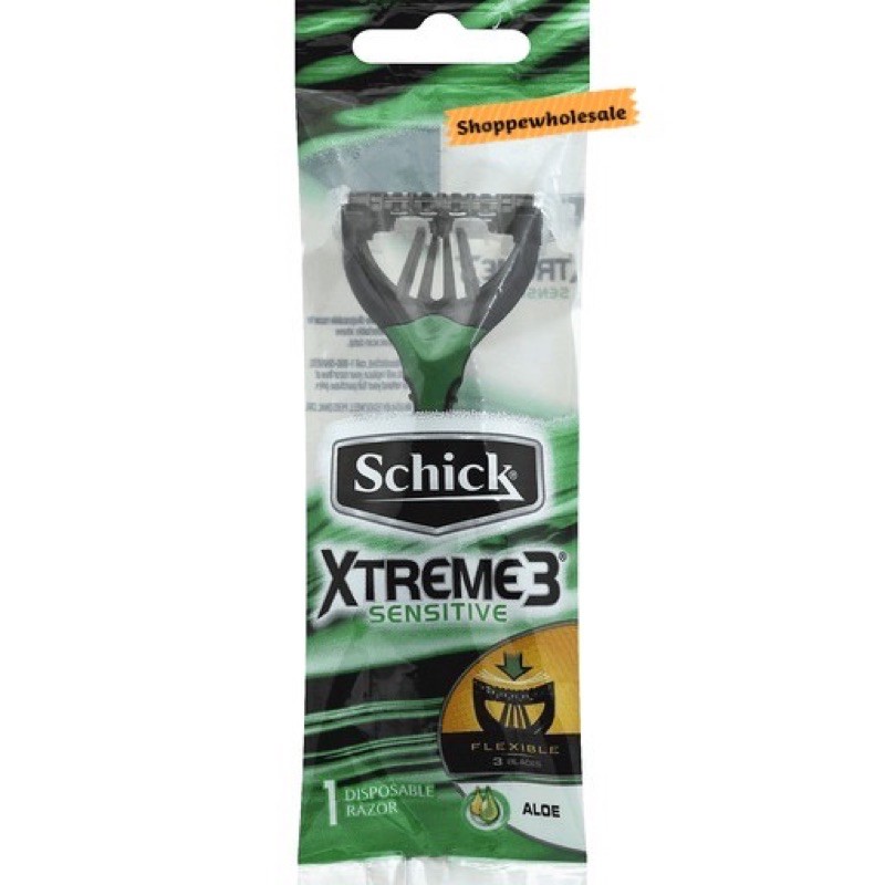 SCHICK Xtreme 3 Sensitive Disposable Razor 1’s | Shopee Malaysia