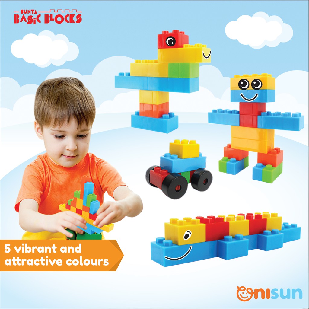 SUNTA Build Block 35pcs with Stickers | PGMall