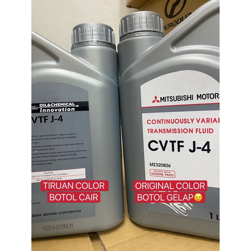 original mitsubishi cvtf j4 auto transmission gear oil proton inspira ...