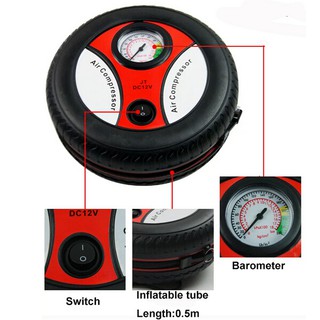 Pump Air Pressure Compressor 12V/ 260PSI Auto Car Electric Tire ...